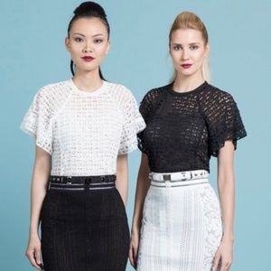 Byron Lars | Tops | New Byron Lars Beautymark Laser Cut Tee | Poshmark